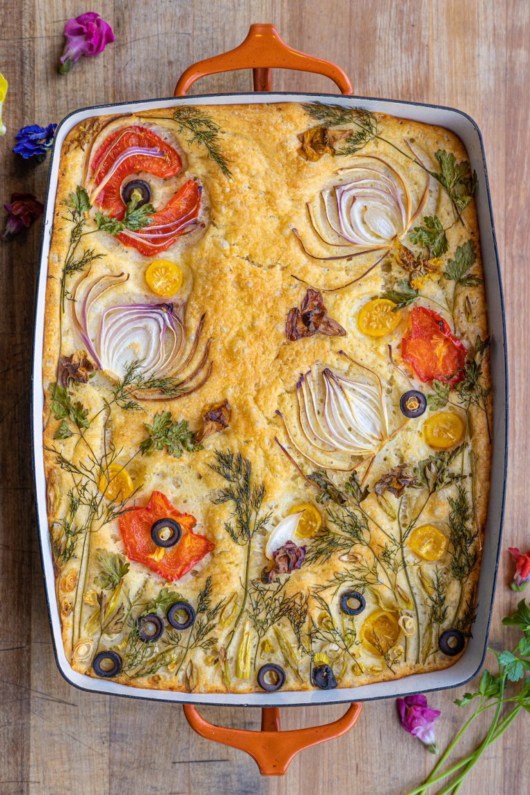 TikTok Garden Focaccia Recipe - BAKE! with Zing blog